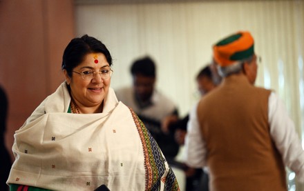 Bjp Mp Locket Chatterjee Arrives Attend Editorial Stock Photo - Stock ...