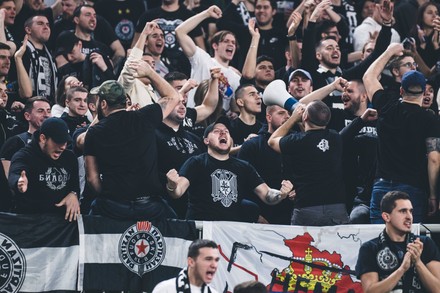 Kk Partizan Fans During Basketball Match Editorial Stock Photo - Stock ...