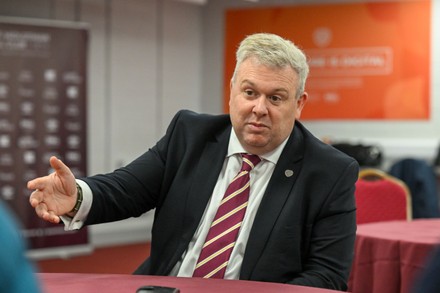 Andrew Mckinlay Chief Executive Hearts Speaks Editorial Stock Photo ...