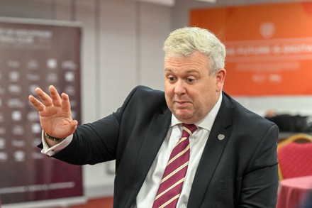 Andrew Mckinlay Chief Executive Hearts Speaks Editorial Stock Photo ...