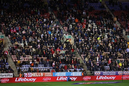 Sheffield United Fans Behind Pitchside Led Editorial Stock Photo ...