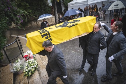 Coffin Former Driver Decorated Flag Effigy Editorial Stock Photo ...