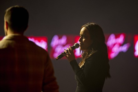 French Singer Amel Bent Performed On Editorial Stock Photo - Stock ...