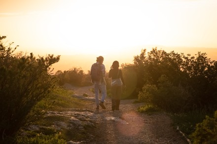 People Enjoy Their Time Filopappou Hill Editorial Stock Photo - Stock ...