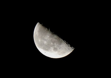 Third Quarter Moons Craters Visible Freezing Editorial Stock Photo ...