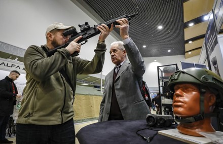 Visitor Looks Through Optical Sighting Device Editorial Stock Photo ...