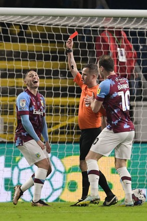 Connor Roberts Burnley Gets Red Card Editorial Stock Photo - Stock ...
