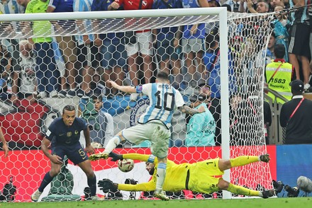 Lionel Messi Shoots Scores Past Hugo Editorial Stock Photo - Stock ...