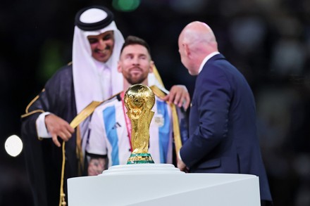 Lionel Messi Honoured Traditional Qatari Clock Editorial Stock Photo ...