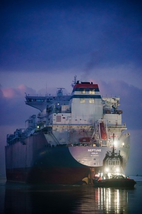 Fsru Ship Neptune Arrives Industrial Port Editorial Stock Photo - Stock ...