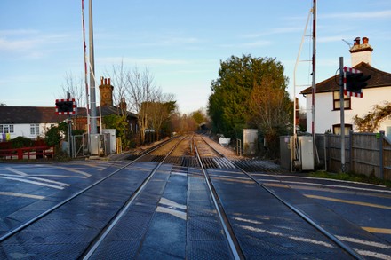 Level Crossing Gates Due No Trains Editorial Stock Photo - Stock Image ...