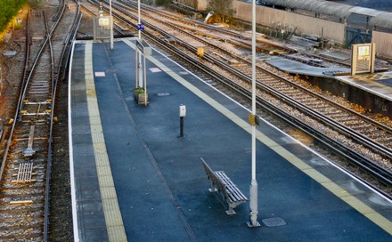 Deserted Train Station During Another Day Editorial Stock Photo - Stock ...