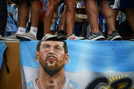 Argentina Fans Standing On Lionel Messi Editorial Stock Photo - Stock ...