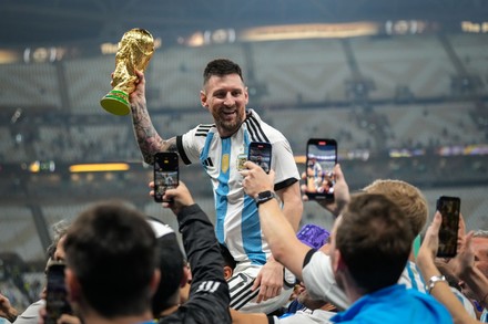 Lionel Messi Argentina Lifts Fifa World Editorial Stock Photo - Stock ...