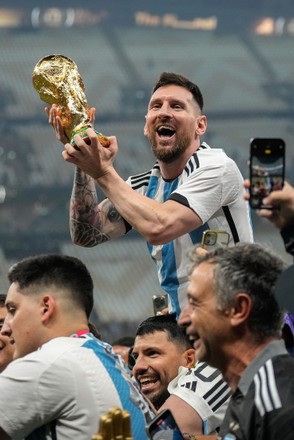 Lionel Messi Argentina Celebrates Fifa World Redaktionelles Stockfoto ...