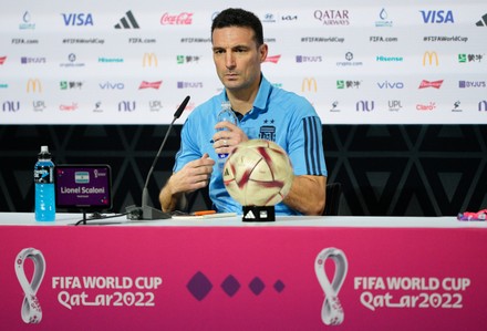 Manager Lionel Scaloni Argentina Press Conference Editorial Stock Photo ...