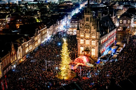 Crowds Gather During Gouda By Candlelight Editorial Stock Photo - Stock ...