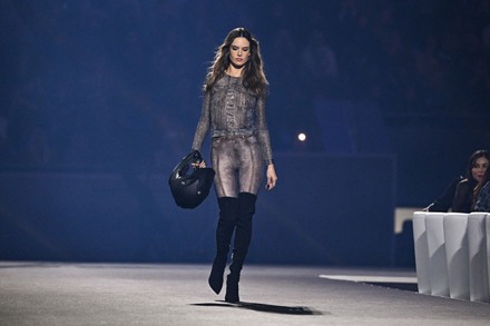 Brazilian Model Alessandra Ambrosio Walks Runway Editorial Stock Photo ...
