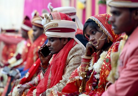 Group Marriage 11 Couples Organized By Editorial Stock Photo - Stock ...