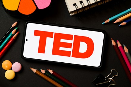 This Photo Illustration Ted Logo Seen Editorial Stock Photo - Stock ...