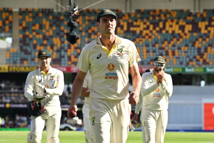 Australian Bowler Pat Cummins Applauded Field Editorial Stock Photo ...