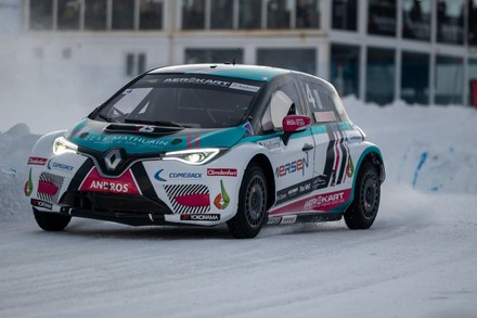Jimmy Clairet On His Peugeot E208 Editorial Stock Photo - Stock Image ...