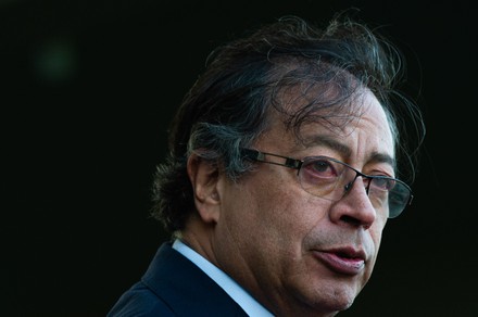 Colombian President Gustavo Petro Gives Speach Editorial Stock Photo ...