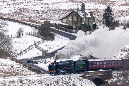 Santa Special Steam Train Travels Through Editorial Stock Photo - Stock ...