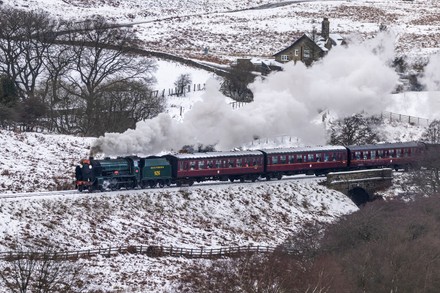 Santa Special Steam Train Travels Through Editorial Stock Photo - Stock ...