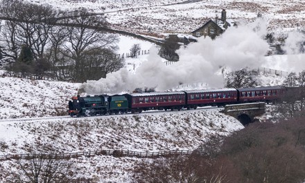 Santa Special Steam Train Travels Through Editorial Stock Photo - Stock ...