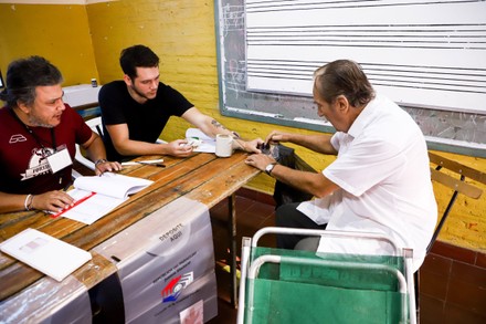Man Inks His Finger After Voting Editorial Stock Photo - Stock Image ...