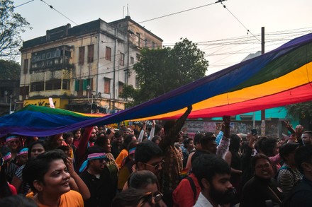 People Attend Rainbow Pride Walk Event Editorial Stock Photo - Stock ...