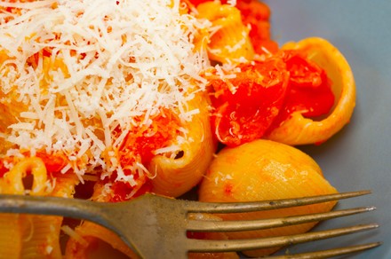 Italian Snail Lumaconi Pasta Ripe Cherry Editorial Stock Photo - Stock ...