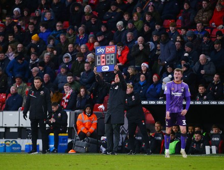 Fourth Official Holds Digital Display Board Editorial Stock Photo ...