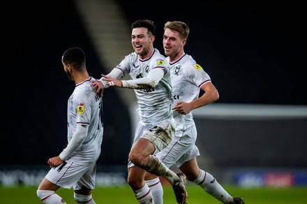 Daniel Harvie Milton Keynes Dons Celebrates Editorial Stock Photo ...