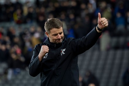 Daniel Harvie Milton Keynes Dons Celebrates Editorial Stock Photo ...