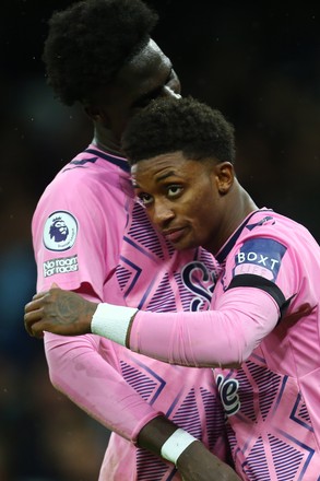 Demarai Gray Everton Celebrates Scoring His Editorial Stock Photo ...