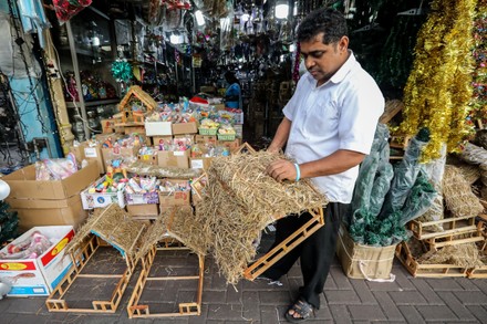 Sri Lankan Vendor Displayed Miniature Mangers Editorial Stock Photo ...