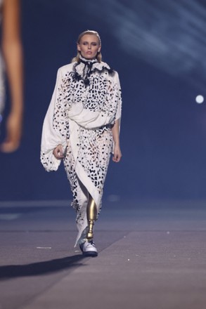 Model Presents Creation During Qatar Fashion Editorial Stock Photo ...