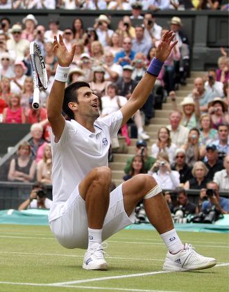 Novak Djokovic Celebrates Editorial Stock Photo - Stock Image ...
