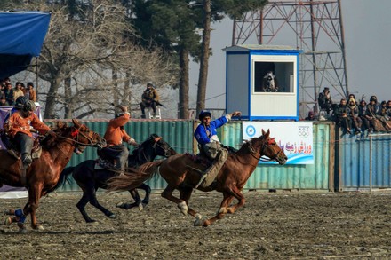 Afghan Horse Riders Compete Goat During Editorial Stock Photo - Stock ...