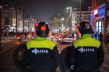 Rotterdam Riot Police Intervened Kruisplein Rotterdam Editorial Stock ...
