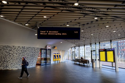 Delft Sign Announcing New Timetable Ns Editorial Stock Photo - Stock ...