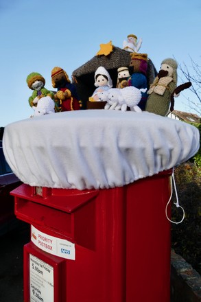 Festive Post Box Topper Has Appeared Editorial Stock Photo - Stock ...