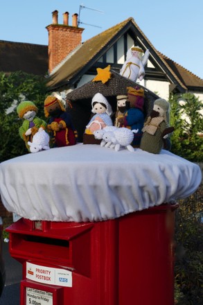 Festive Post Box Topper Has Appeared Editorial Stock Photo - Stock ...