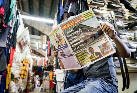 Paramaribo Newspapers Suriname Pay Attention Apologies Editorial Stock ...