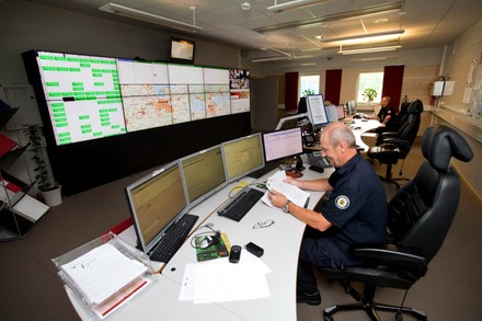 Fire Station Rescue Commander Communication Room Editorial Stock Photo ...