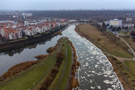 Aerial Image Made Drone Shows Ice Editorial Stock Photo - Stock Image ...