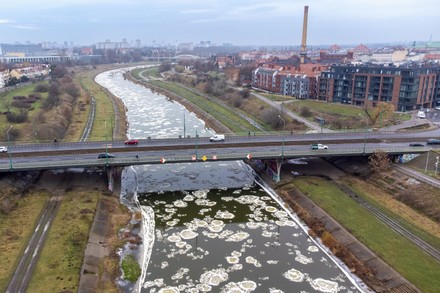 Aerial Image Made Drone Shows Ice Editorial Stock Photo - Stock Image ...