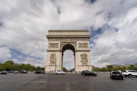 Arc De Triomphe Arch National Monument Editorial Stock Photo - Stock ...
